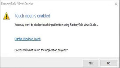 FTView Studio Touch Input is Enabled - ABSEME.CN
